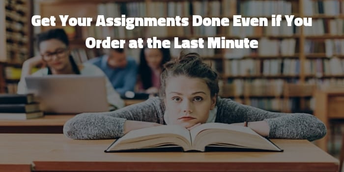 Get Assignment Help in Tight Deadlines at Affordable Price